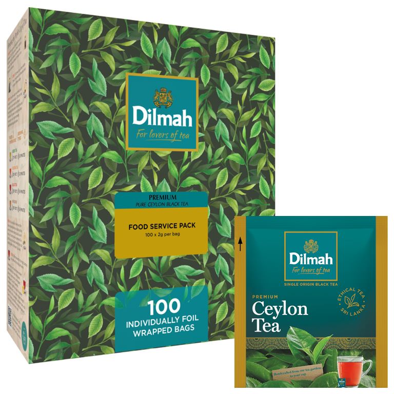 Juodoji Ceilono arbata DILMAH Premium, 100 vnt. - Karakara