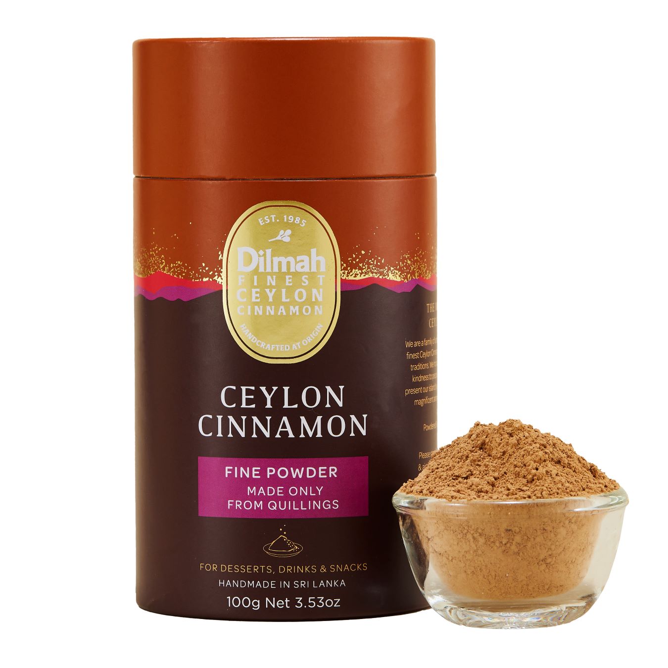 Cinamono milteliai CEYLON CINNAMON Fine Powder, 100 g - Karakara