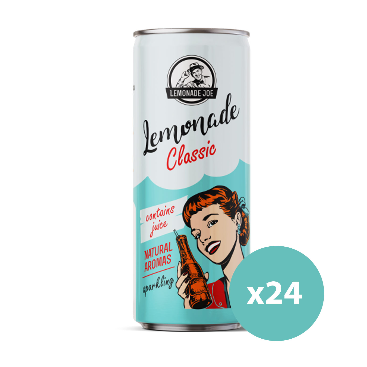 Gėrimas LEMONADE JOE Classic Sparkl Can, 24 x 250 ml - Karakara